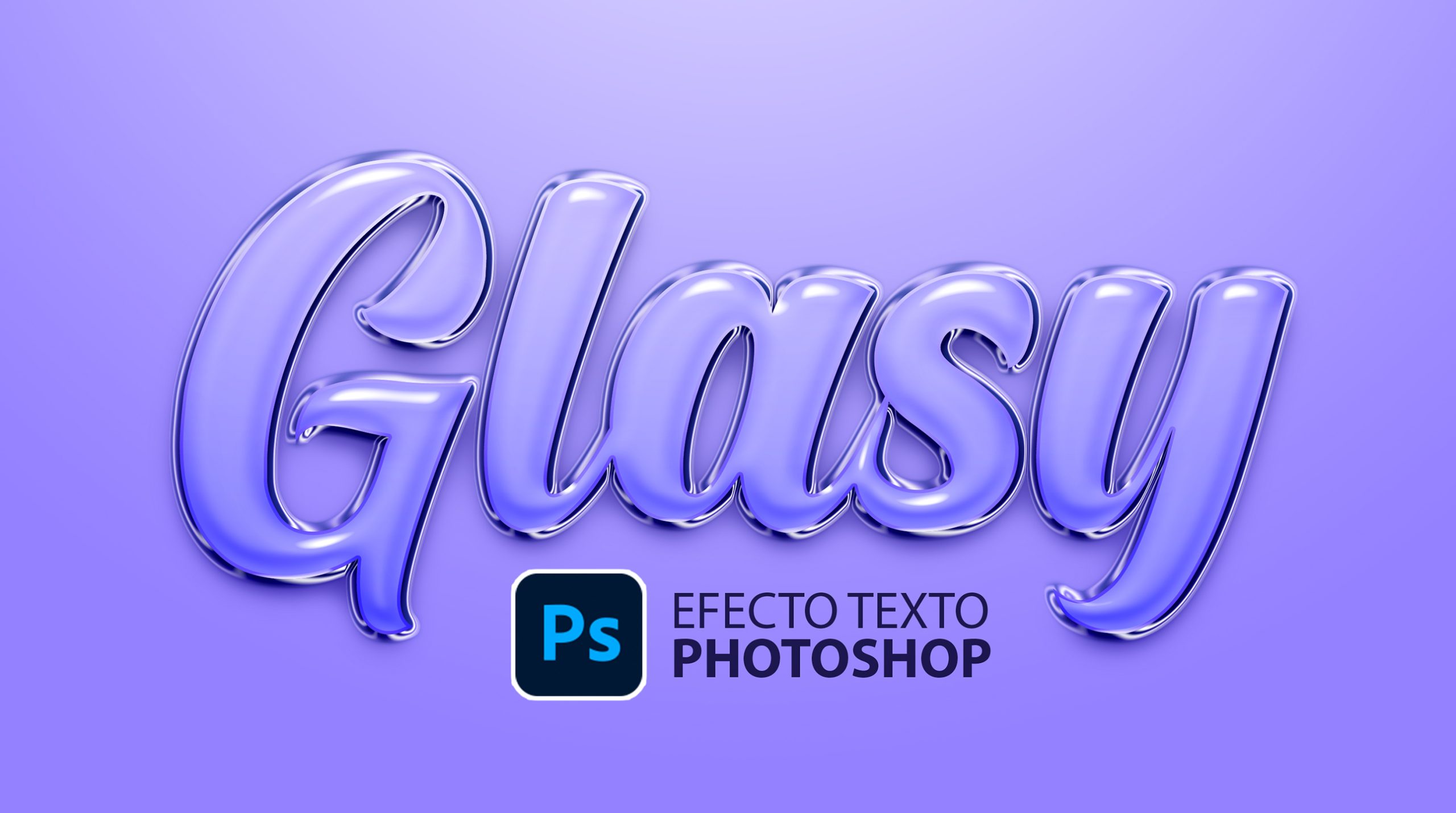 Como Hacer Efecto De Texto En Photoshop De Cristal Gratis Y Editable Aprende Facil