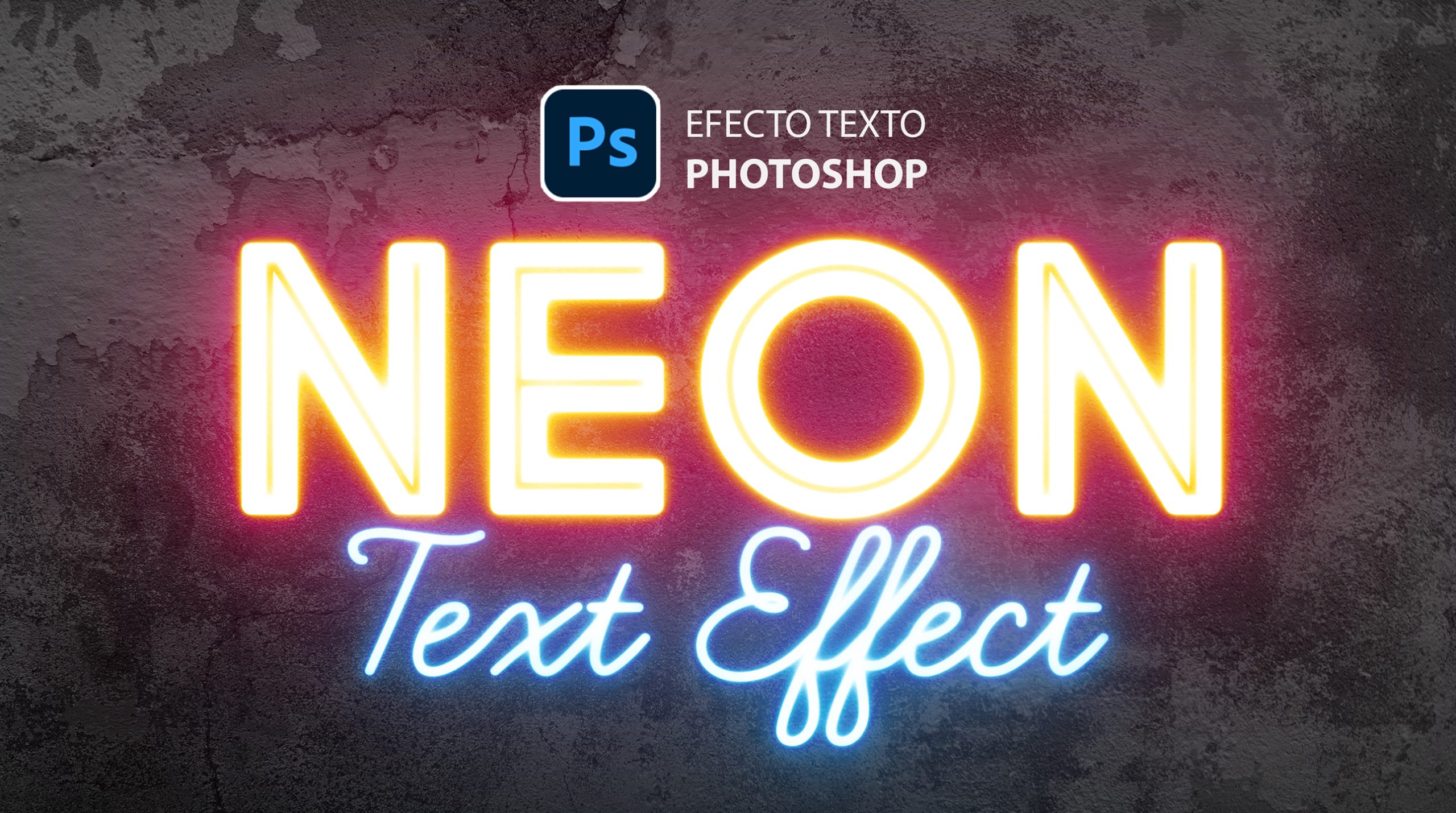 Texto neon en photoshop - Aprende Facil