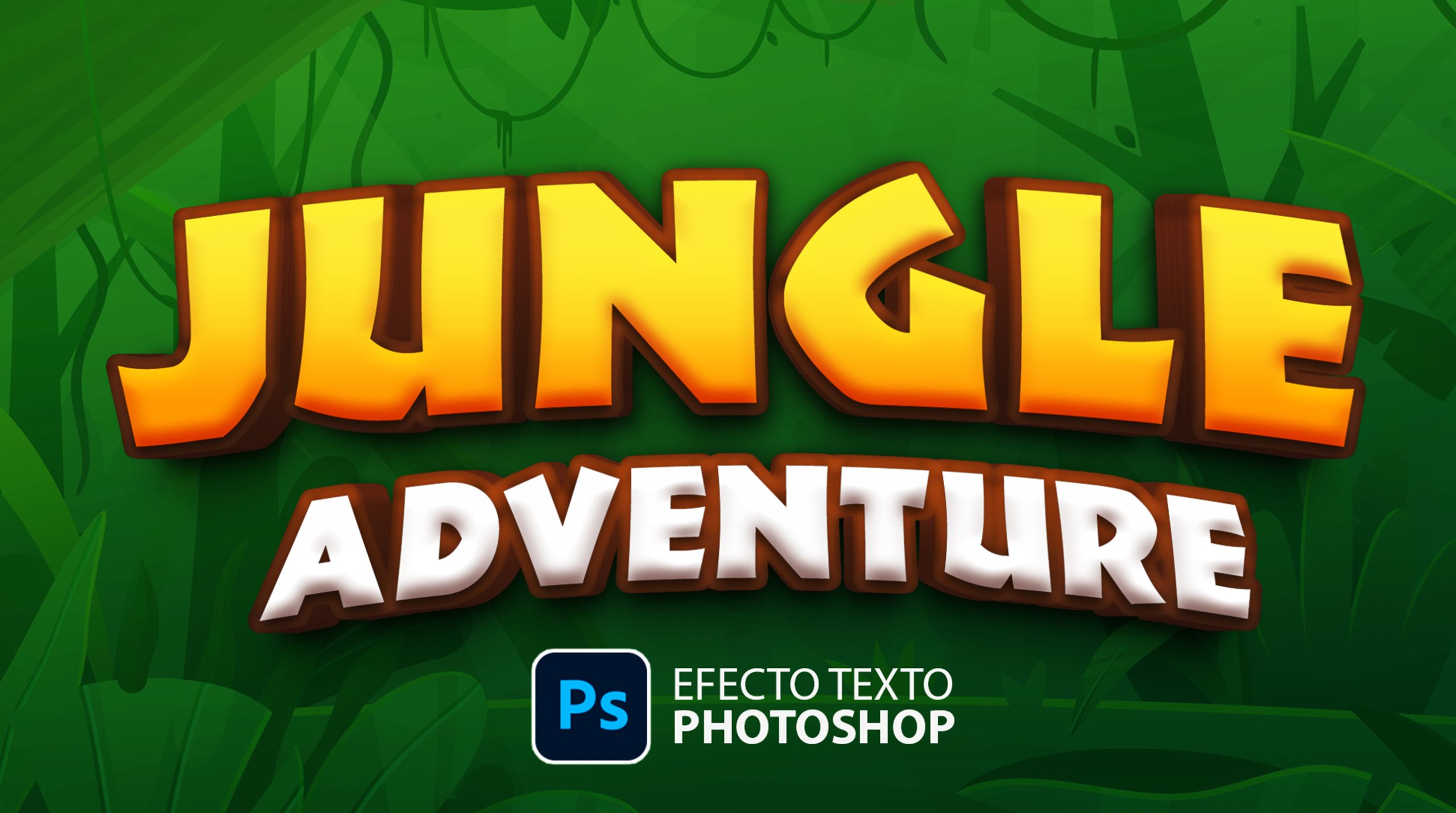 How To Make Text Effect In Adventure Photoshop Free And Editable 