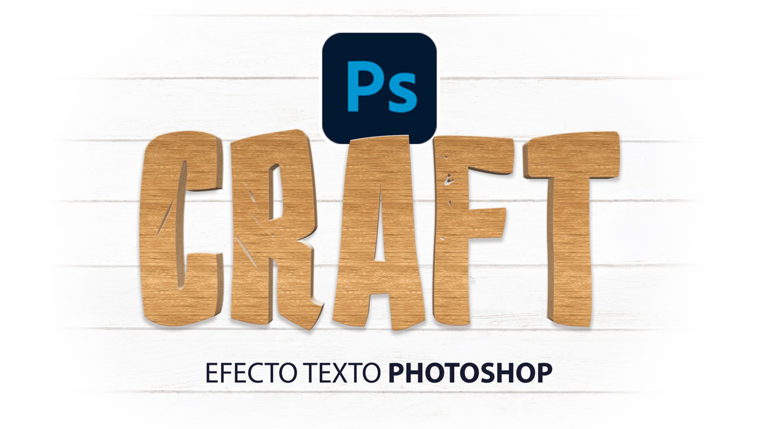 Texto de madera en photoshop - Aprende Facil