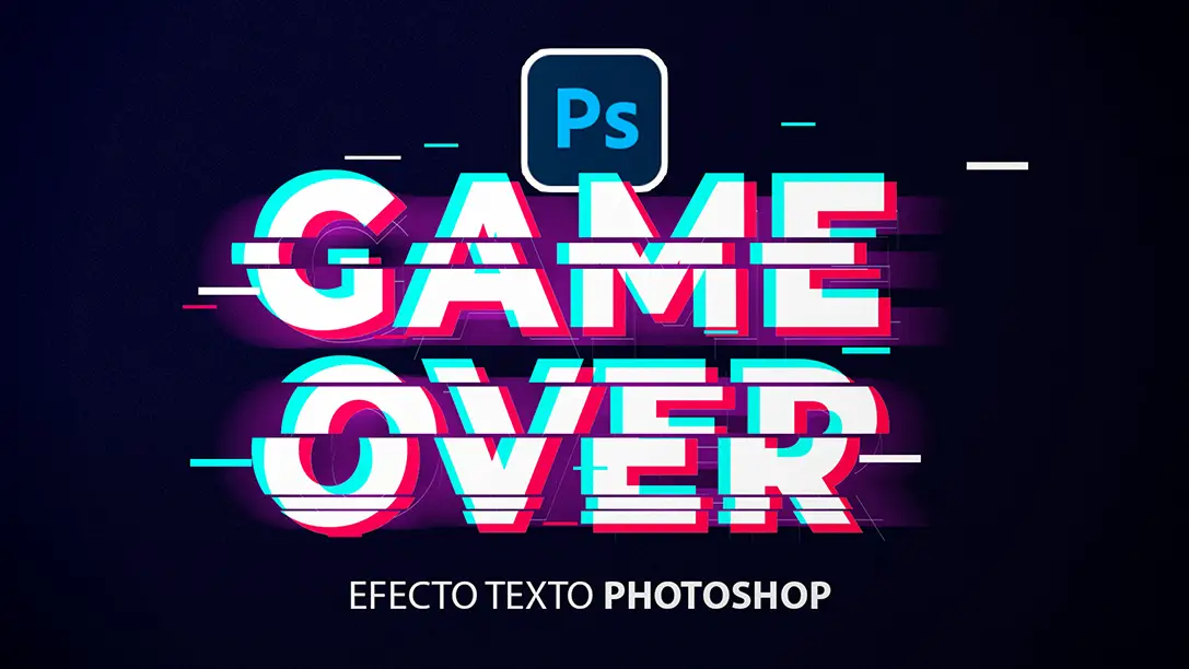 Glitch text effect in photoshop - Aprende Facil